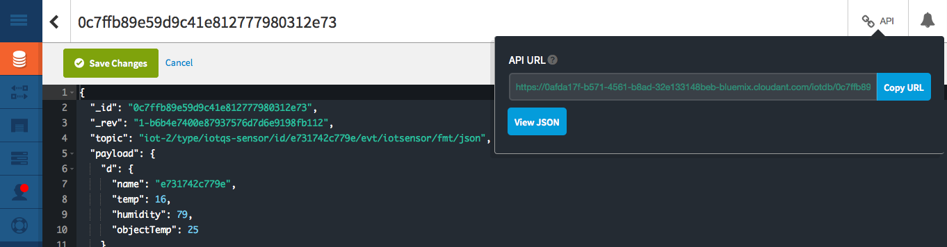 Watson IoT Platform - Node-RED - データベースに保存してみる - Qiita