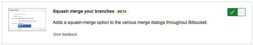 Bitbucket プルリクエストのマージで Squash マージを使う #Git - Qiita