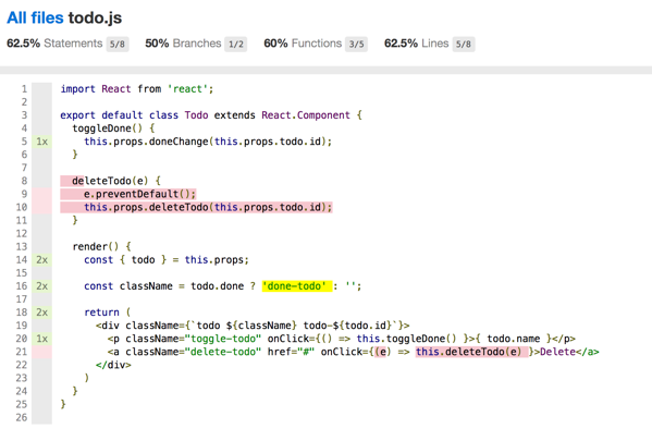 jestでテストカバレッジを見る #React - Qiita