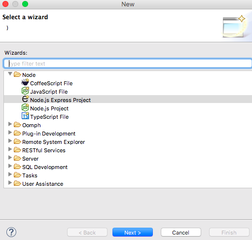 Eclipse + nodeclipseプラグイン環境でExpressプロジェクトを作成するときの注意点 #Node.js - Qiita