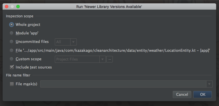 Android Studio上でライブラリの新しいバージョンがリリースされていないかチェックする #AndroidStudio - Qiita