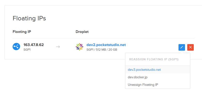 DigitalOceanのフローティングIP機能を使う #DigitalOcean - Qiita