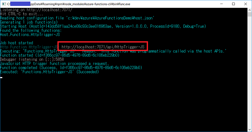 Azure Functionsをローカル環境でデバッグ #Node.js - Qiita