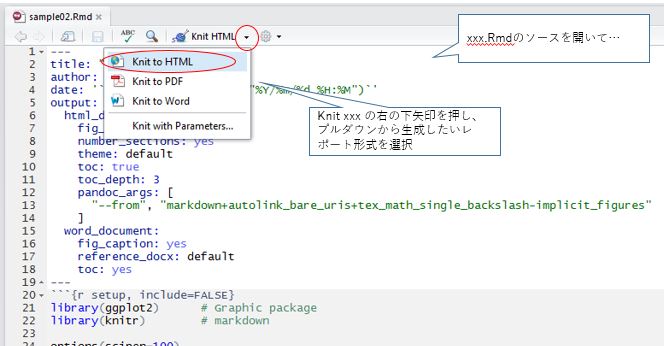 R Markdownによるレポート生成 - Qiita
