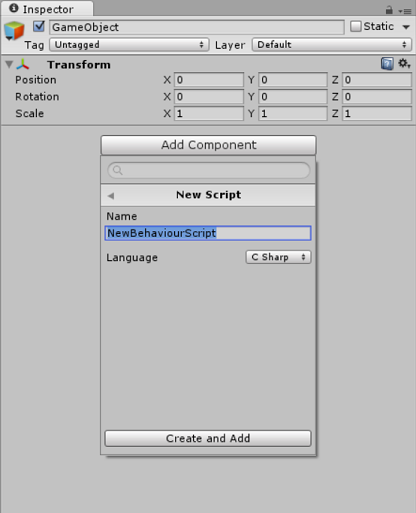 UnityでGameObjectの作成とコンポーネントの生成 #C# - Qiita