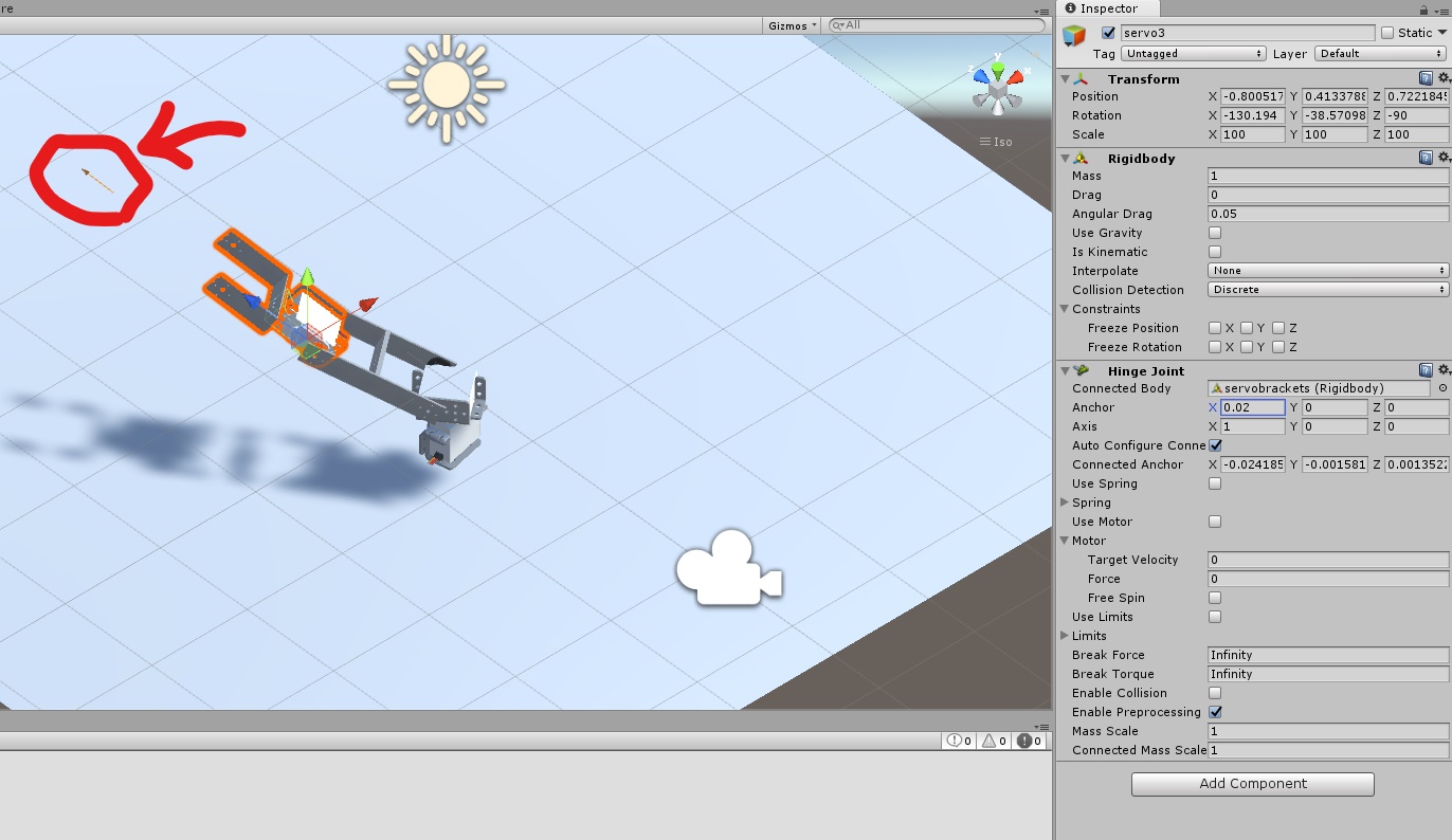 モータ動作をUnityで実装する(Hinge Joint) #Unity - Qiita
