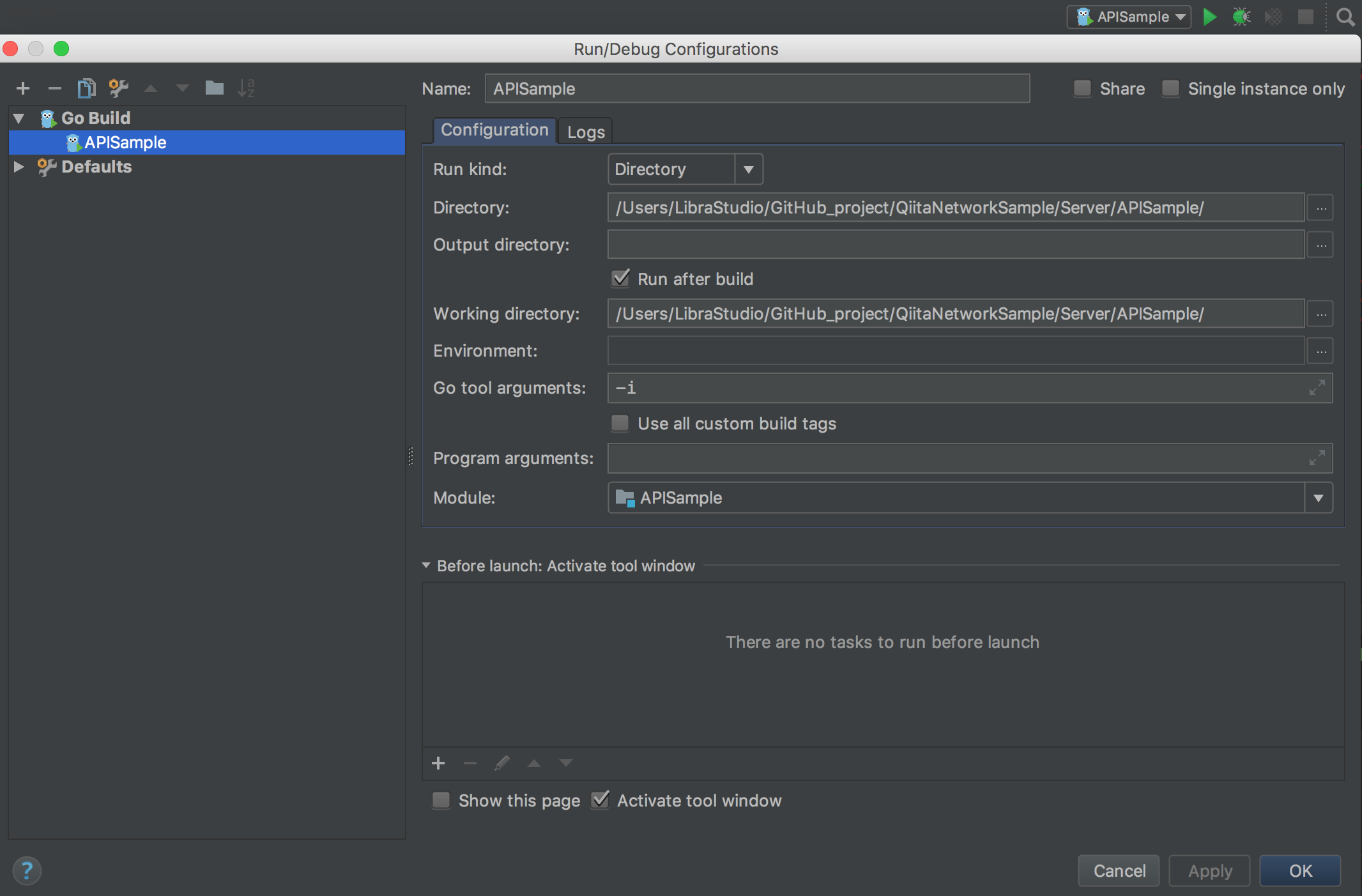 iOSアプリ(Swift + Go)通信処理チュートリアル #Alamofire - Qiita