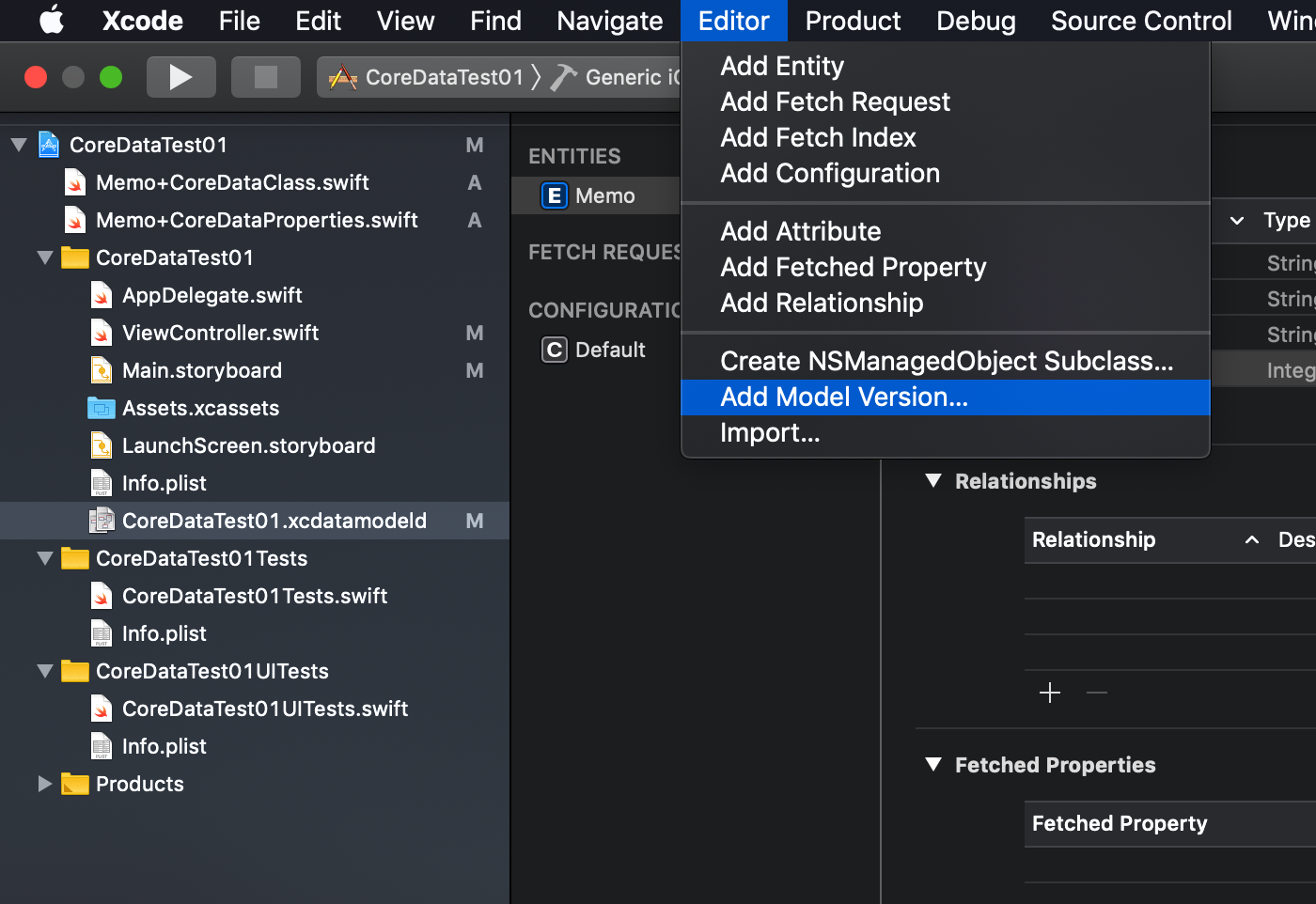 【初心者向け】Core DataのLightWeightMigrationの方法【Swift4】 #iOS - Qiita