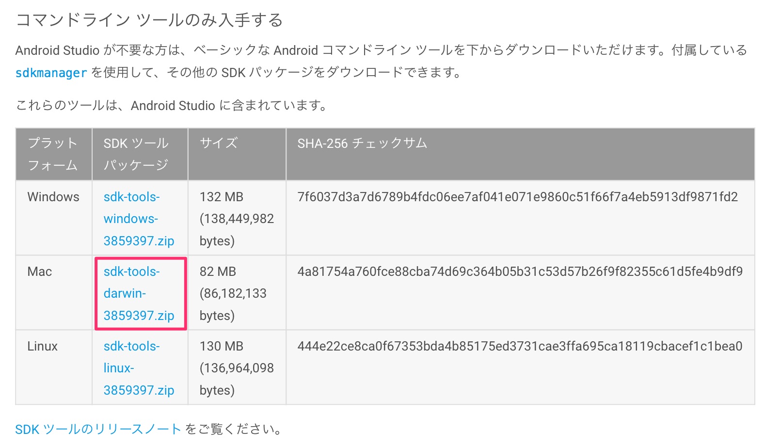 Android Studioを入れずにAndroid SDKをインストールする方法(Mac) #AndroidStudio - Qiita