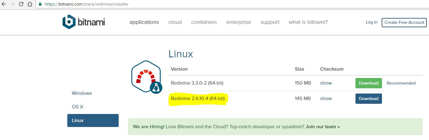 bitnami Redmineのインストール記録（CentOS7@さくらVPS） #Linux - Qiita