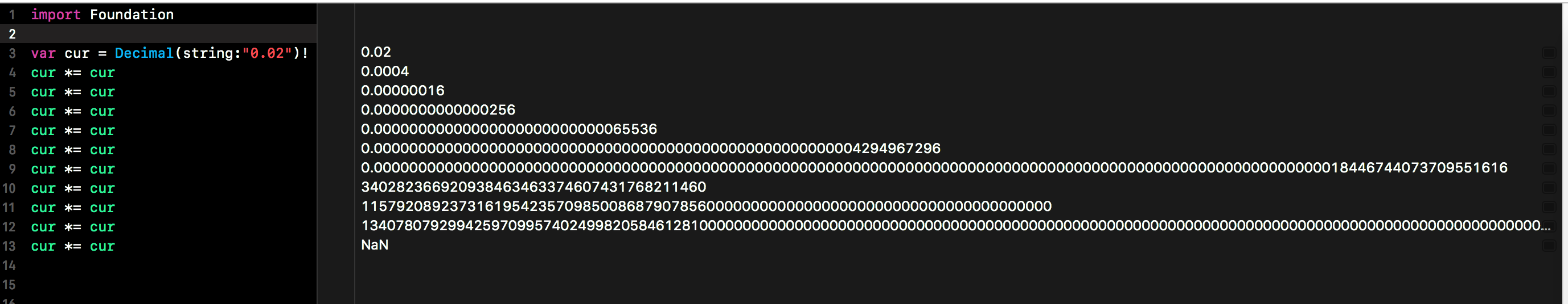 Swift Decimal Type Underflow Overflow 9to5Tutorial swift-decimal-type-underflow-overflow-9to5tutorial