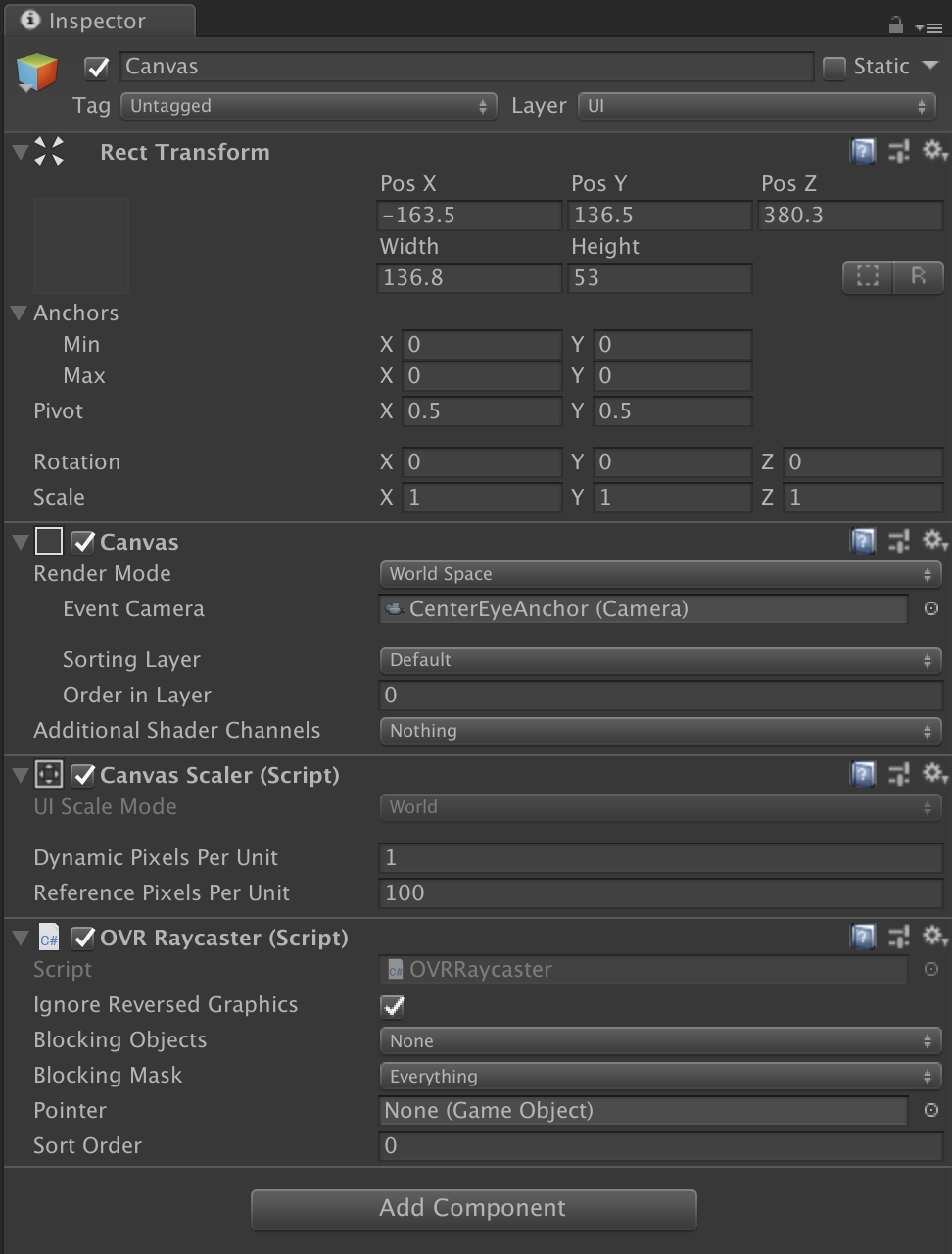 Oculus Goでコントローラ操作(3DオブジェクトとuGUI) #初心者 - Qiita