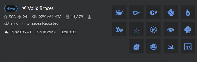 プログラマ4級【Valid Braces (括弧の妥当性チェック)】このプログラミング問題があなたに解けるでしょうか！！(XML/HTML/Lispソースパーザーの基礎テクニック ...