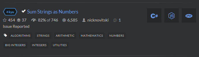 プログラマ4級【Sum Strings as Numbers (文字列を数値として加算)】このプログラミング問題があなたに解けるでしょうか ...