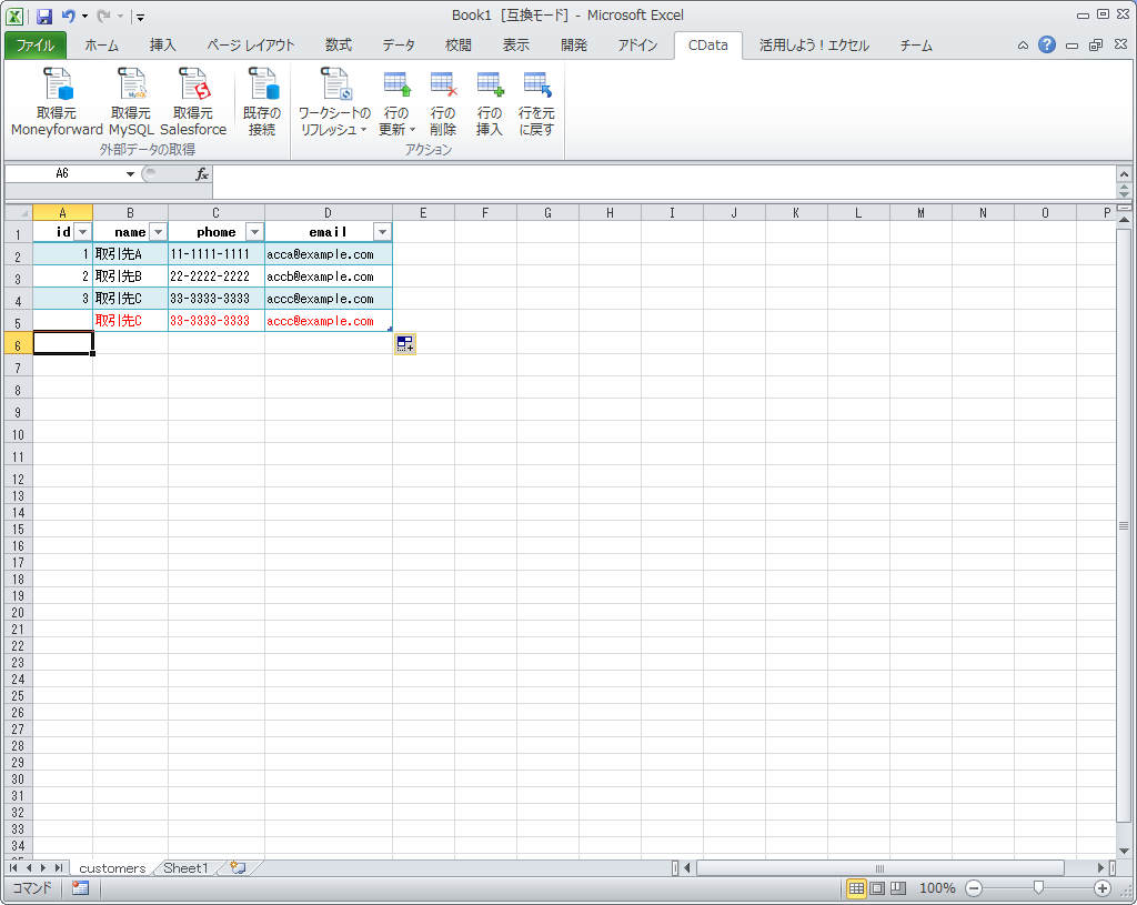Excel データを Mysql に移行 Cdata Qiita 