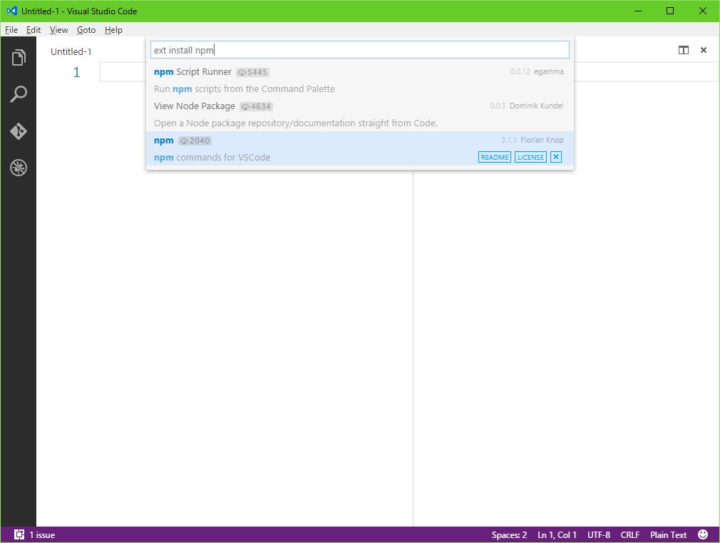 Visual Studio Codeでnpmを使う #Node.js - Qiita