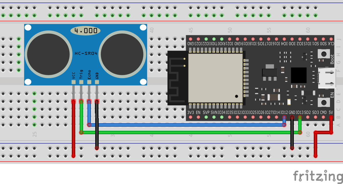 超音波センサHC-SR04で測距した値をESP32のBLEで送信する #ESP-WROOM-32 - Qiita