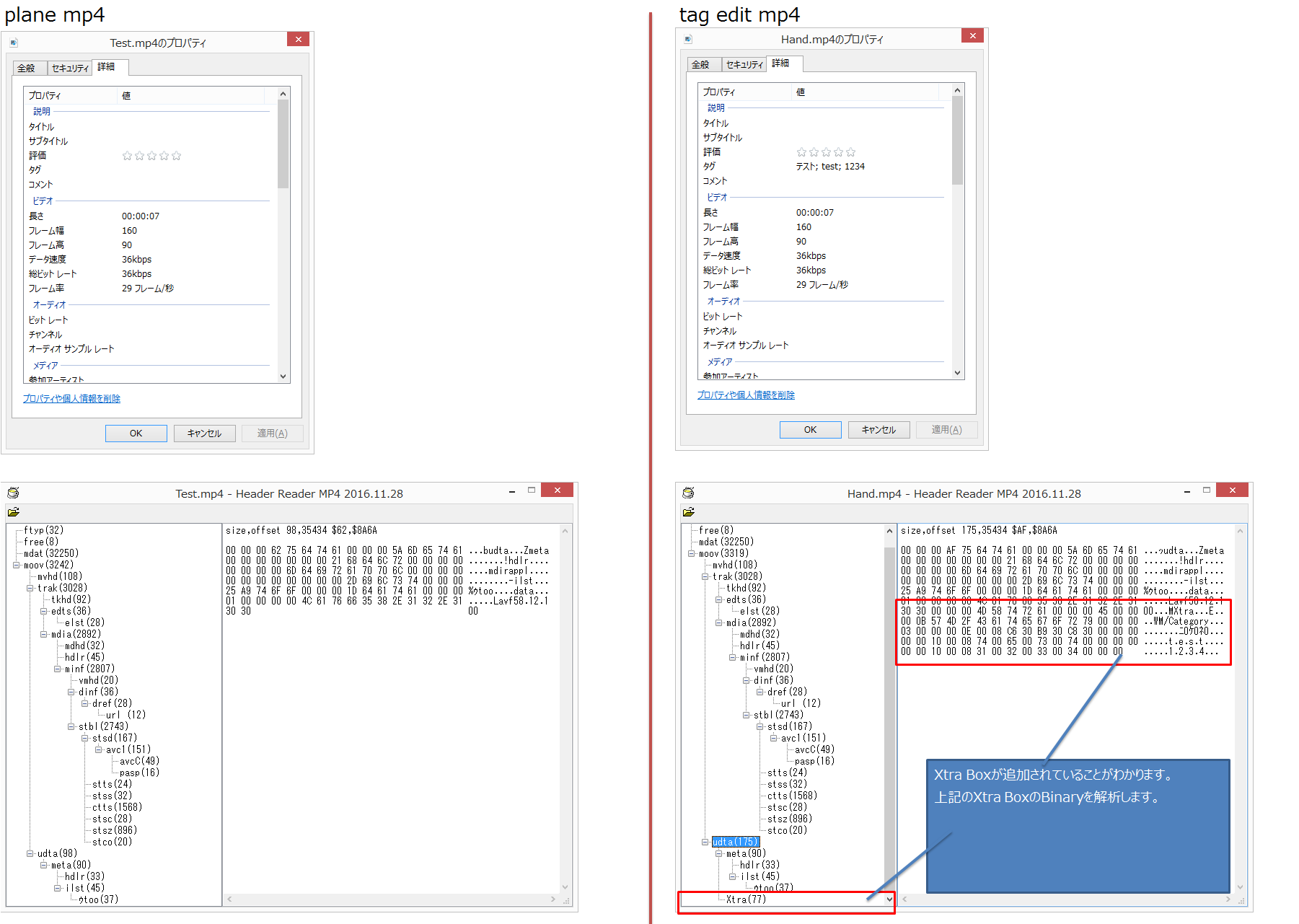 MP4 MetaデータのBinary解析と設定／取得について #C# - Qiita
