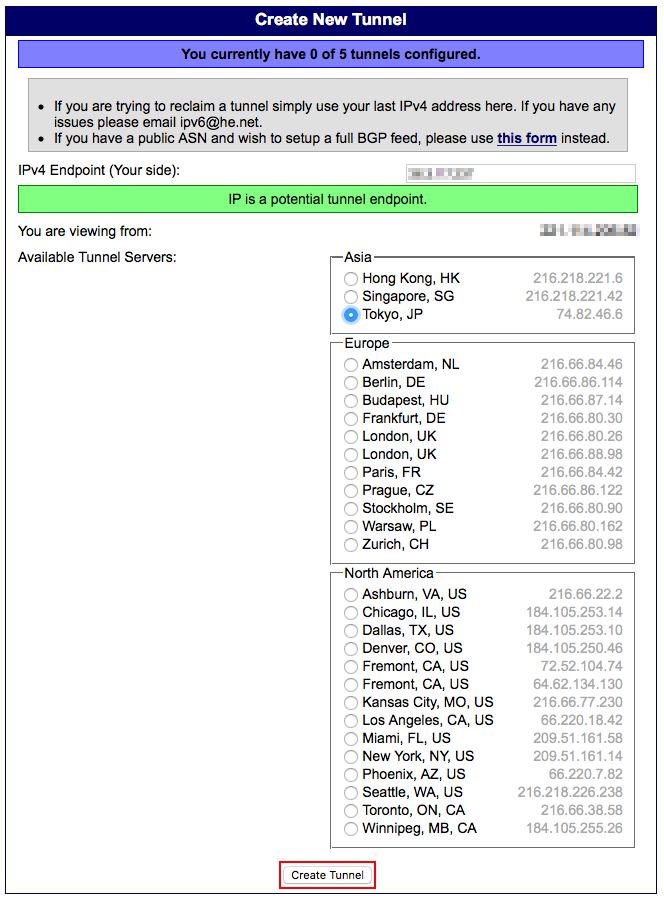 IPv6 Tunnel Brokerを使ってIPv6ネイティブな環境を構築する #Network - Qiita