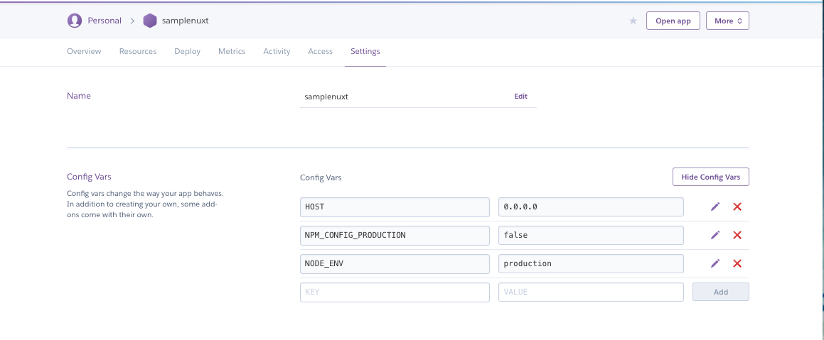 Nuxt + Herokuで簡単にデプロイする #Vue.js - Qiita