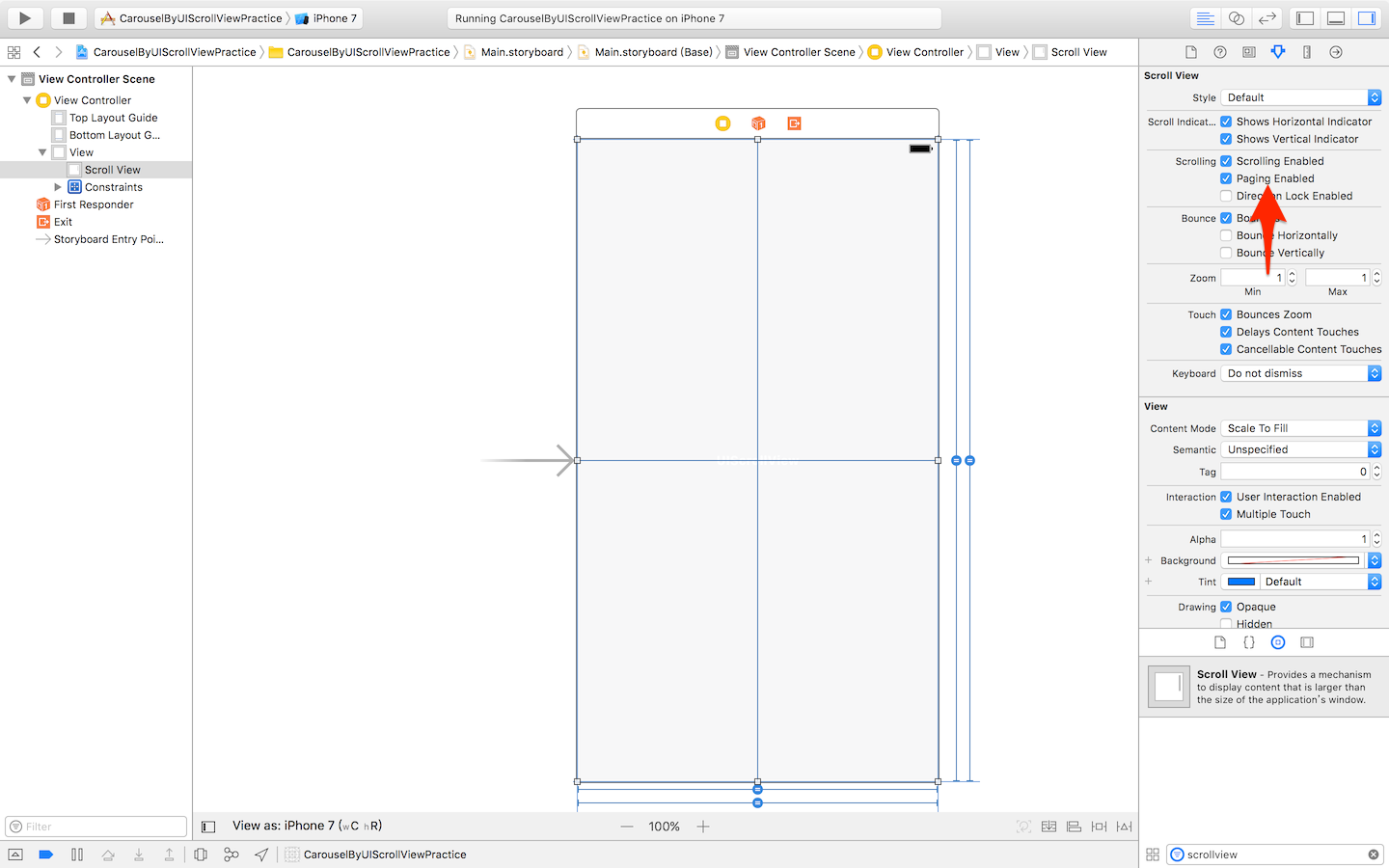 Swift 3のUIScrollViewでカルーセルUI（ページング／画像などをスワイプで行き来できるView）をつくる #Xcode - Qiita