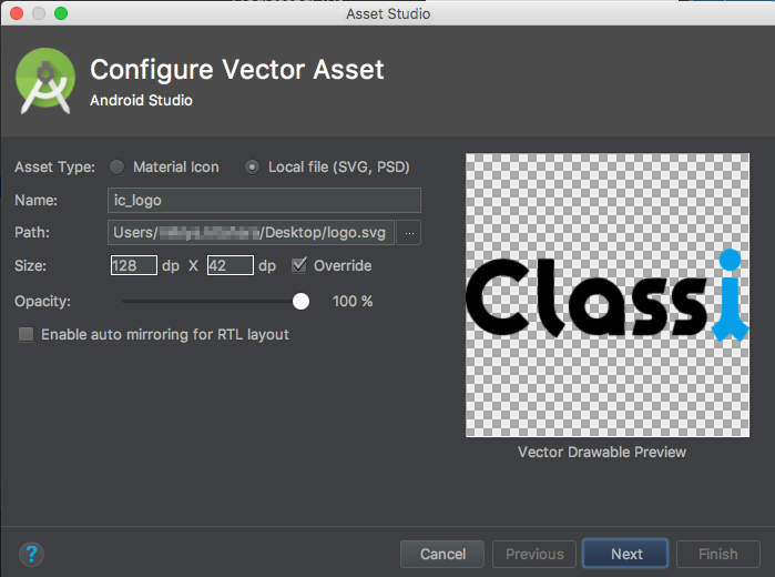 [Android] ベクター形式の画像を取り扱う (Vector Asset Studio) #VectorDrawable - Qiita