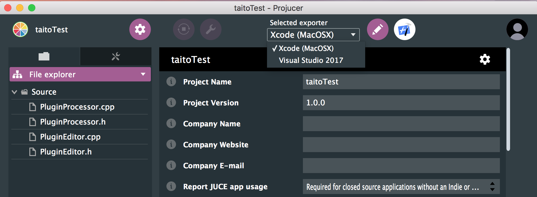 JUCEを使ってみた(mac) #Xcode - Qiita