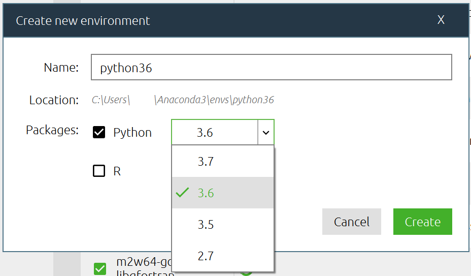 AnacondaでGUIだけで仮想環境を構築 #Python - Qiita