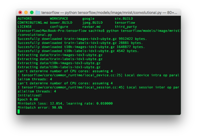 TensorFlowを使ってみた #TensorFlow - Qiita