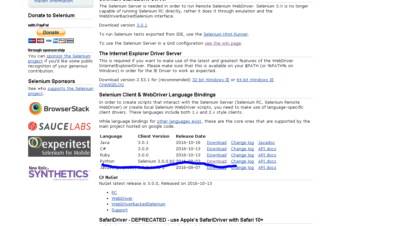 【windows7】pythonでchromeのブラウザ操作を自動化 ～selenium Webdriverを利用 Python2 7 Qiita
