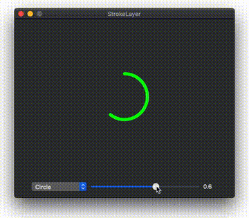 [macOS][Swift4.2] CAShapeLayerを使ったいろんな形のプログレス #MacOSX - Qiita