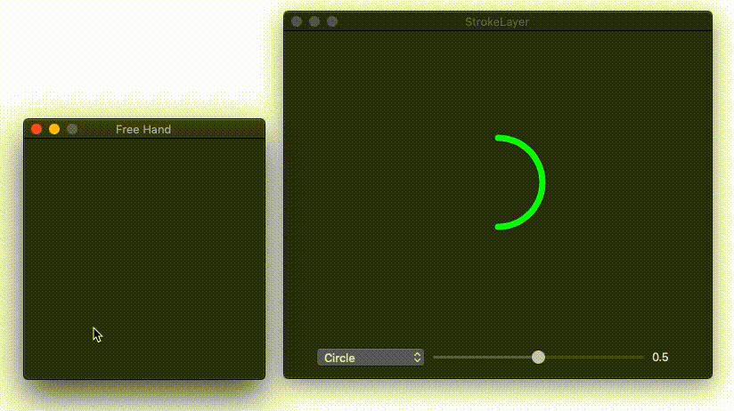 [macOS][Swift4.2] CAShapeLayerを使ったいろんな形のプログレス #MacOSX - Qiita