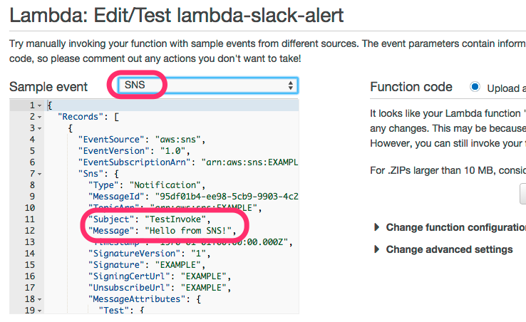 SNS + Lambda + Slack でアラート通知を受け取る - Qiita