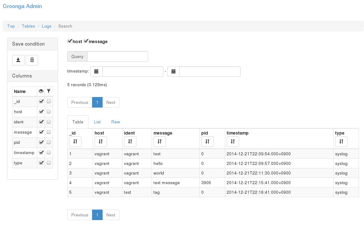 Groongaの細かいことを知らなくても使えるWebブラウザー上で動く管理ツール #groonga - Qiita