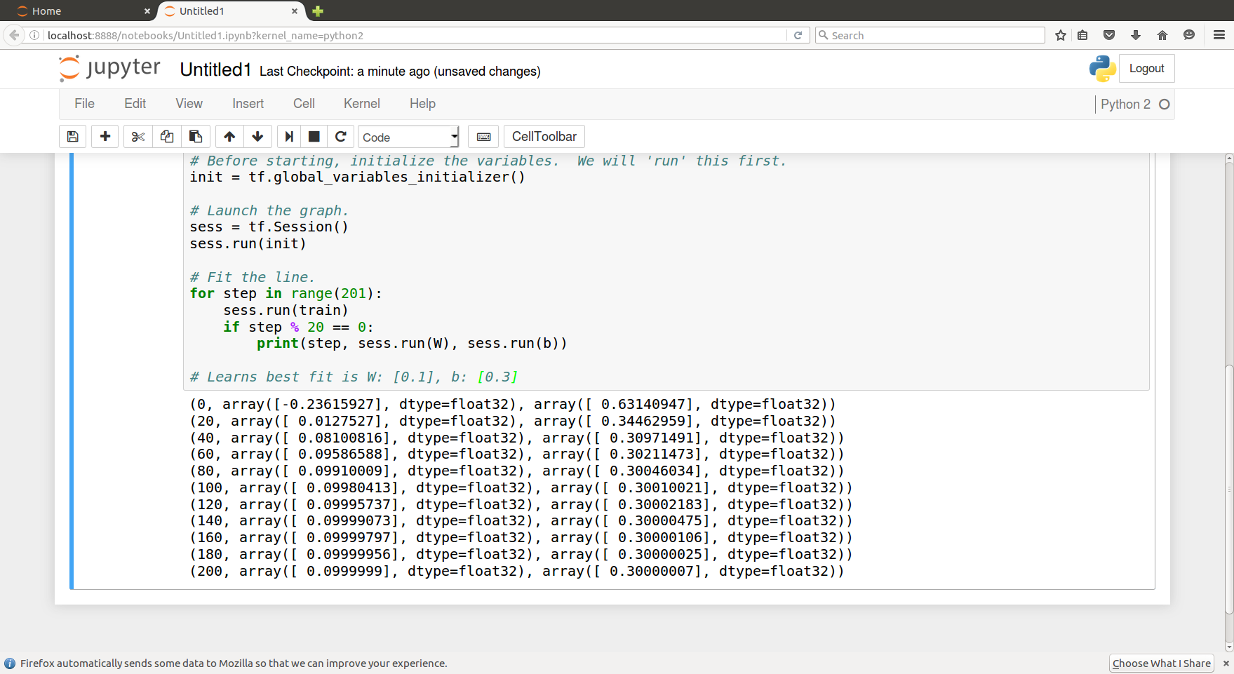 tensorflowのubuntu jupyter virtualbox環境構築 #TensorFlow - Qiita