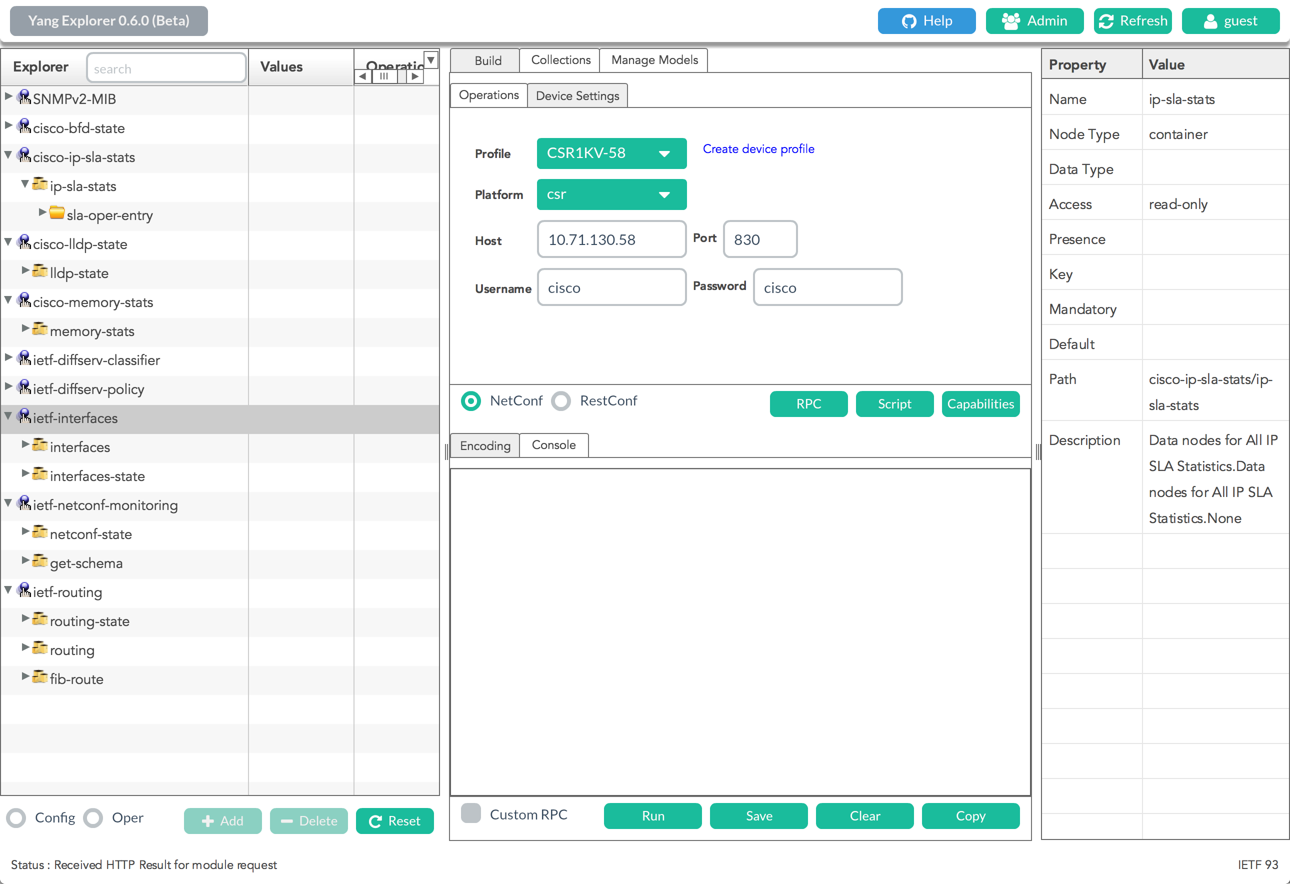 YANG ExplorerでYANGモデルに慣れる #Network - Qiita