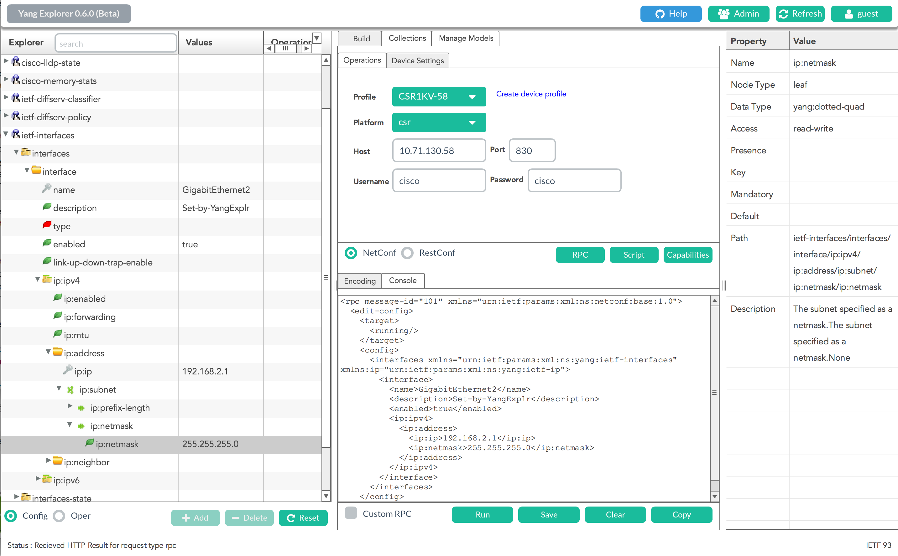 YANG ExplorerでYANGモデルに慣れる #Network - Qiita
