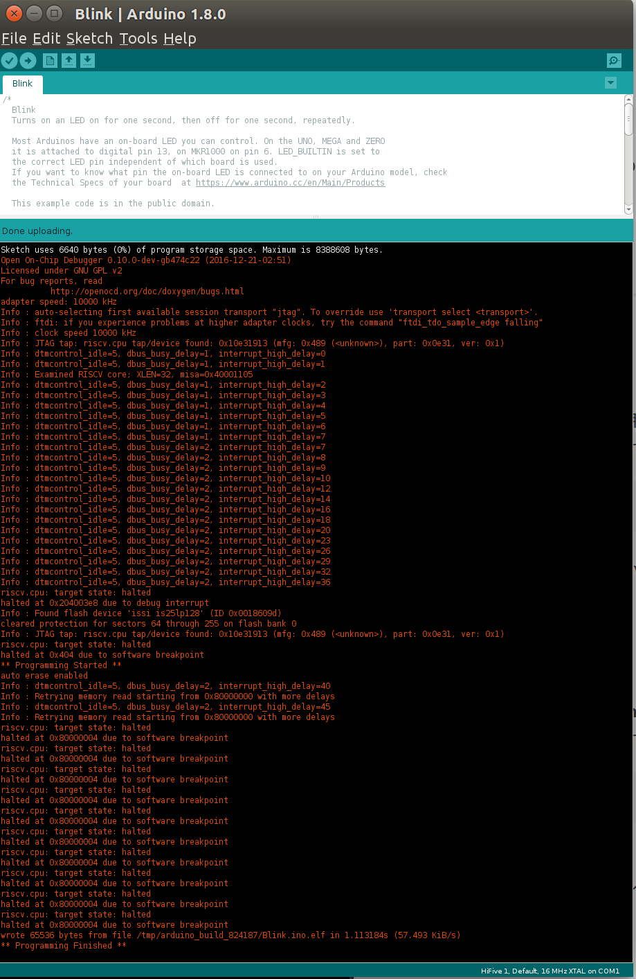 HiFive1(Arduino互換RISC-Vボード) を動かしてみる #RISCV - Qiita