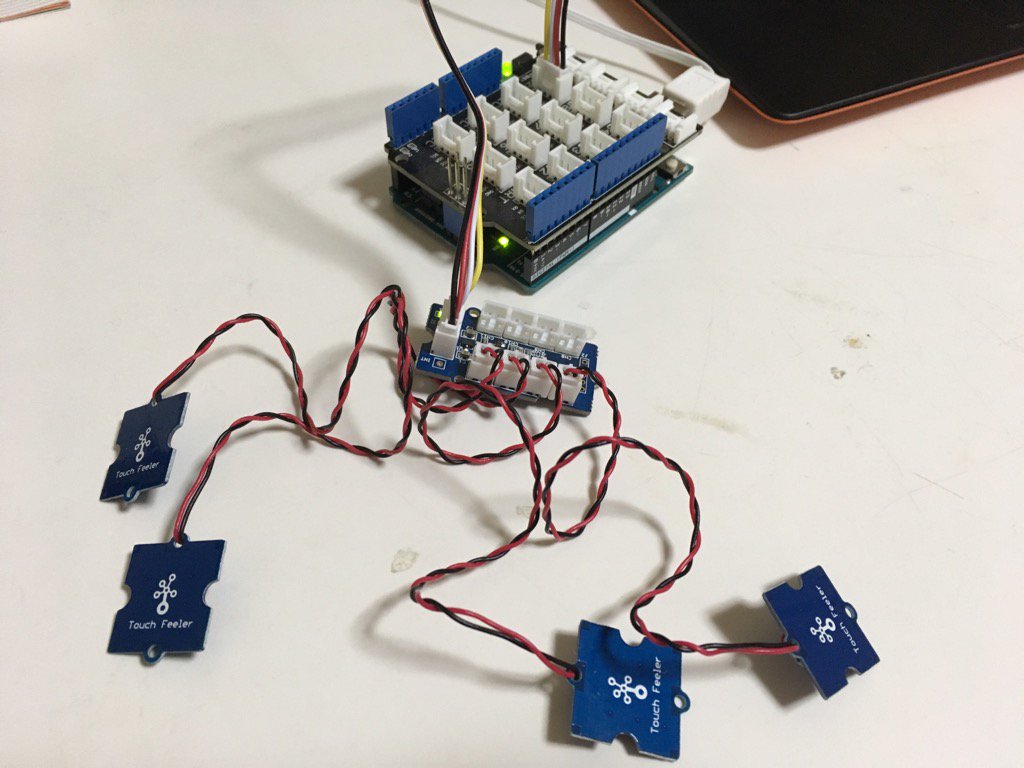 Grove の I2C 静電容量タッチセンサのデータを Node.js + johnny-five で得る #Arduino - Qiita