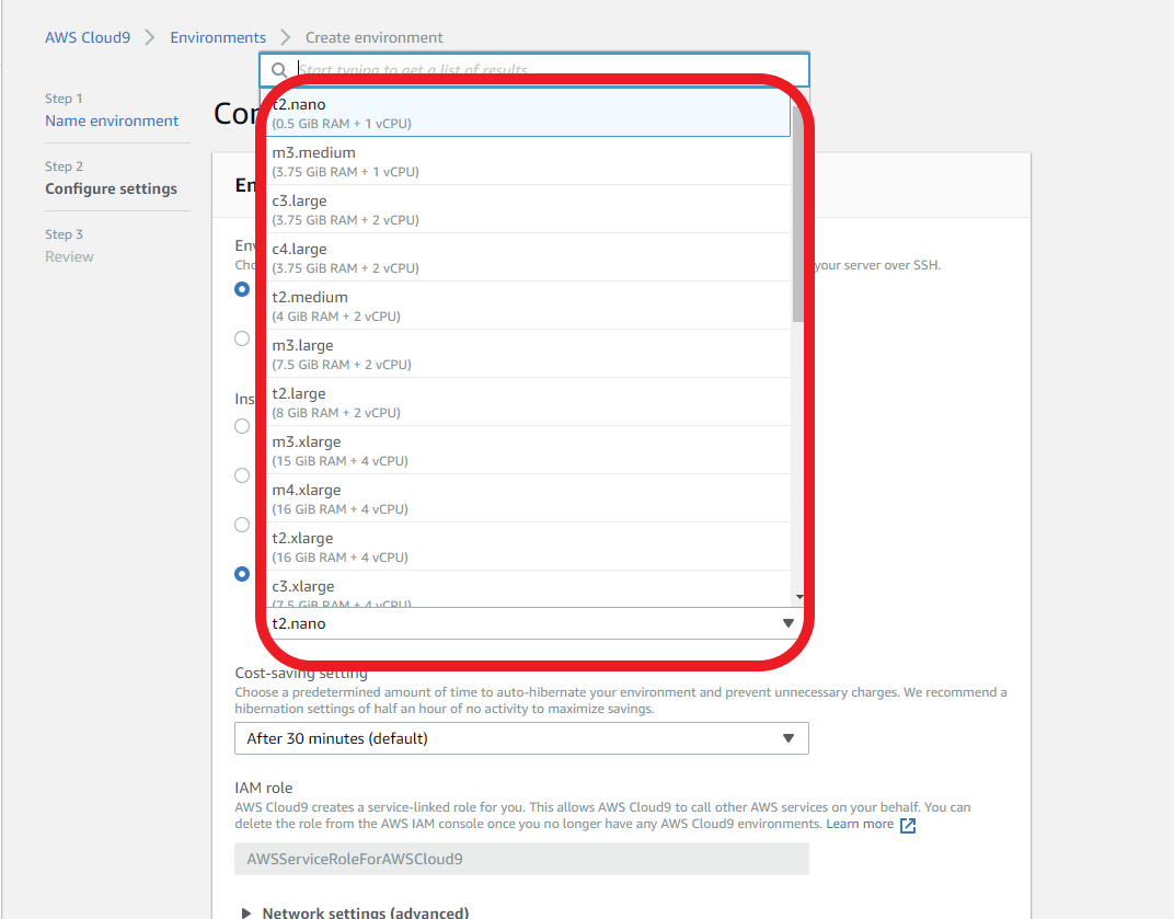 任意のインスタンスタイプでAWS Cloud9を動かす #cloud9 - Qiita