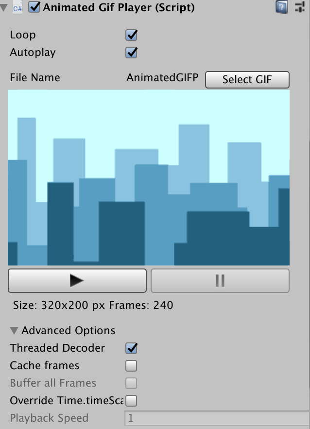【Unity】Gif動画を簡単にメッシュやスプライトに貼って再生できるアセットAnimated GIF Player #Unity3D - Qiita