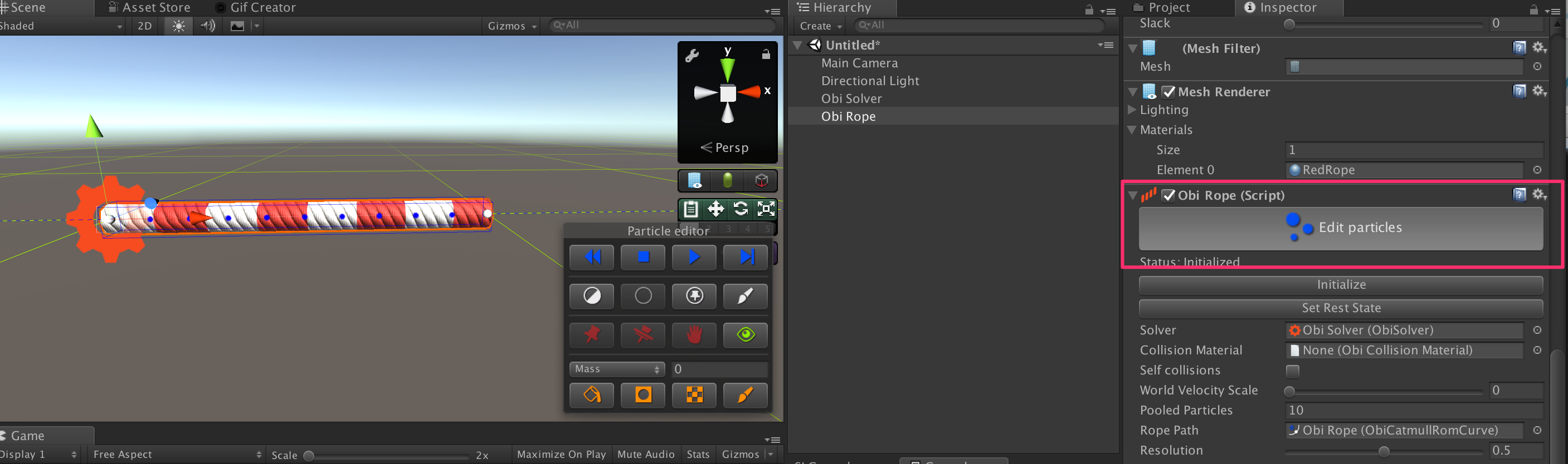【Unity】ロープのスペシャリストになれるアセットObi Rope #Unity3D - Qiita