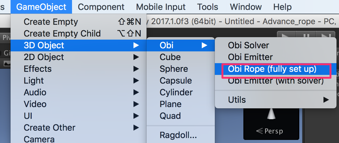 【Unity】ロープのスペシャリストになれるアセットObi Rope #Unity3D - Qiita