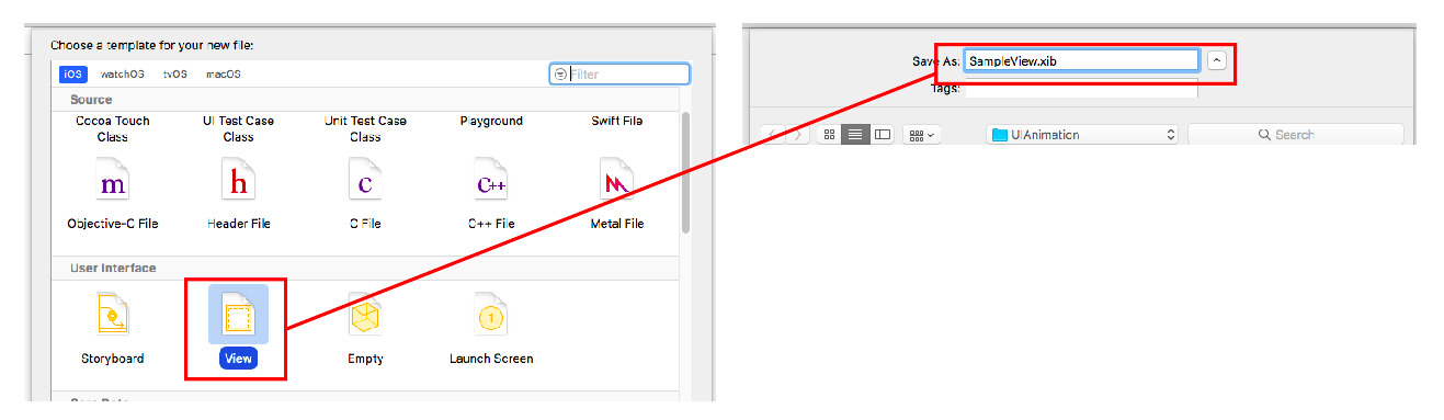 Xibファイルをアニメーションさせる #Swift - Qiita