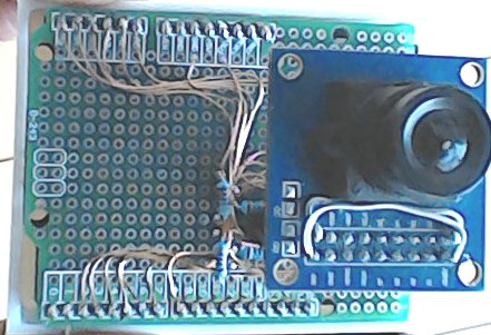 Arduinoにカメラモジュール(OV7670 FiFo無)をつないでみた [その1 先例の追試] #camera - Qiita