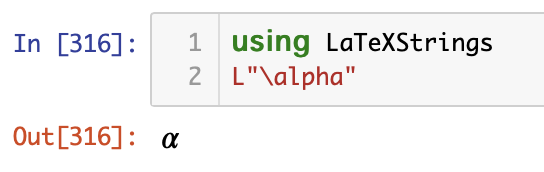 JuliaでLatex表記，LaTeXStringを使う #初心者 - Qiita