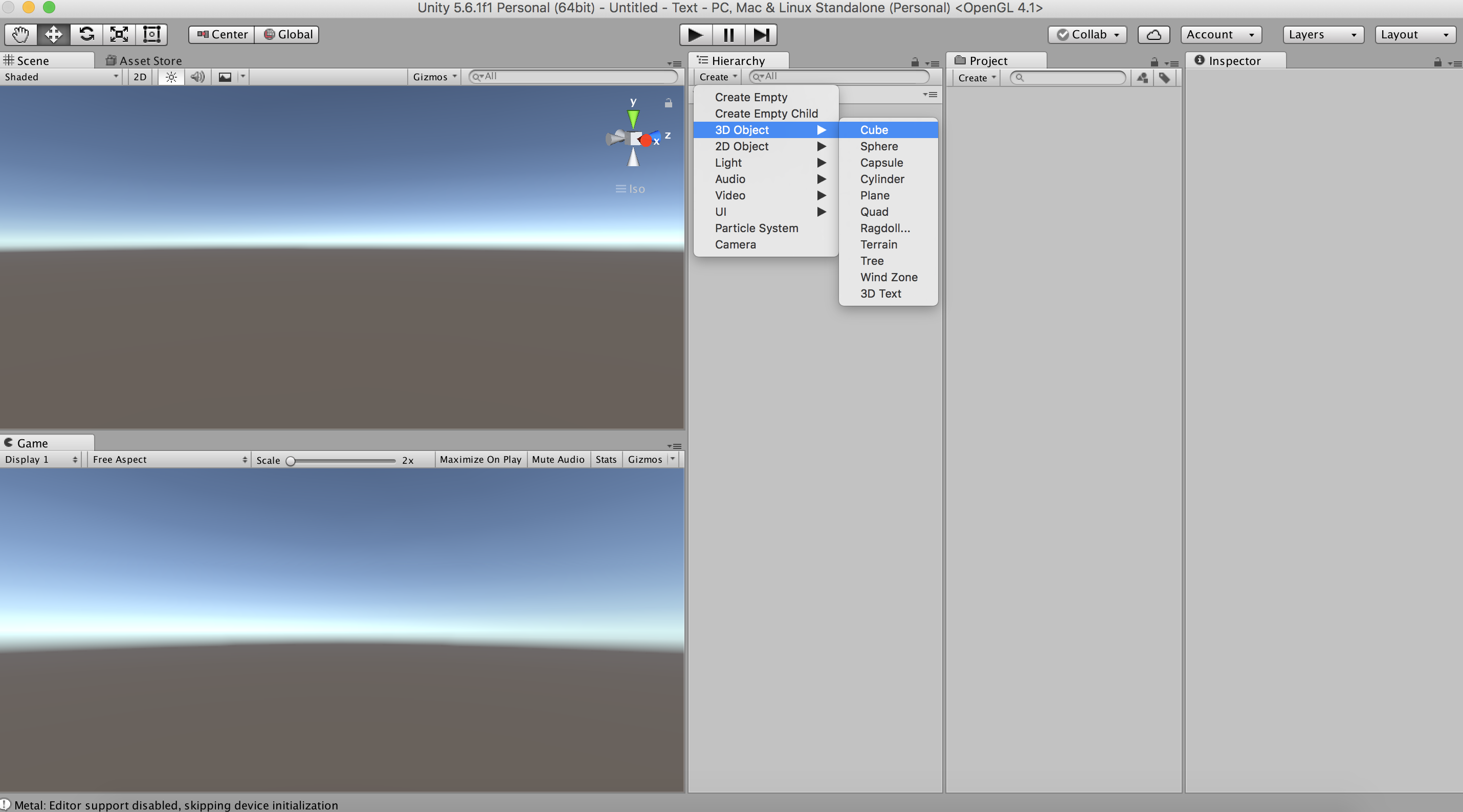 UnityでGameObject(Cube)に文字を貼り付けて一緒に動くようにする方法 #Unity5.6 - Qiita