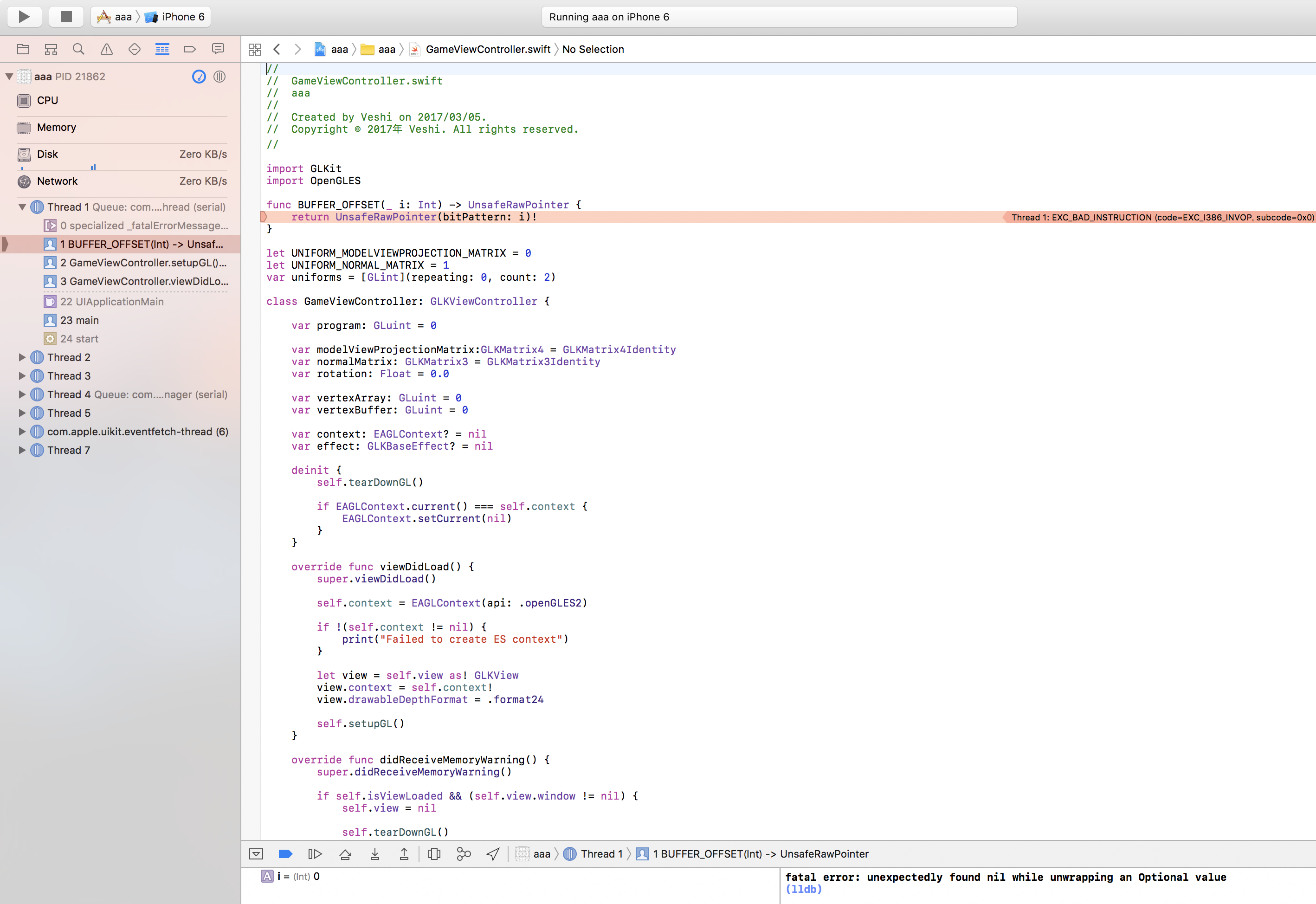 Xcode8 Swift3でのゲームサンプルプロジェクトの実行時エラーについて Ios Qiita