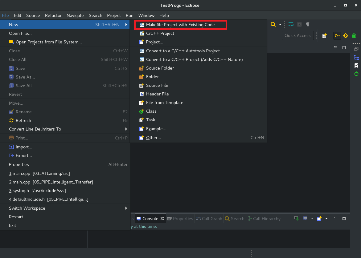 Eclipse CDT 忘備録 Autotools makefile の読み込み手順 #C++ - Qiita