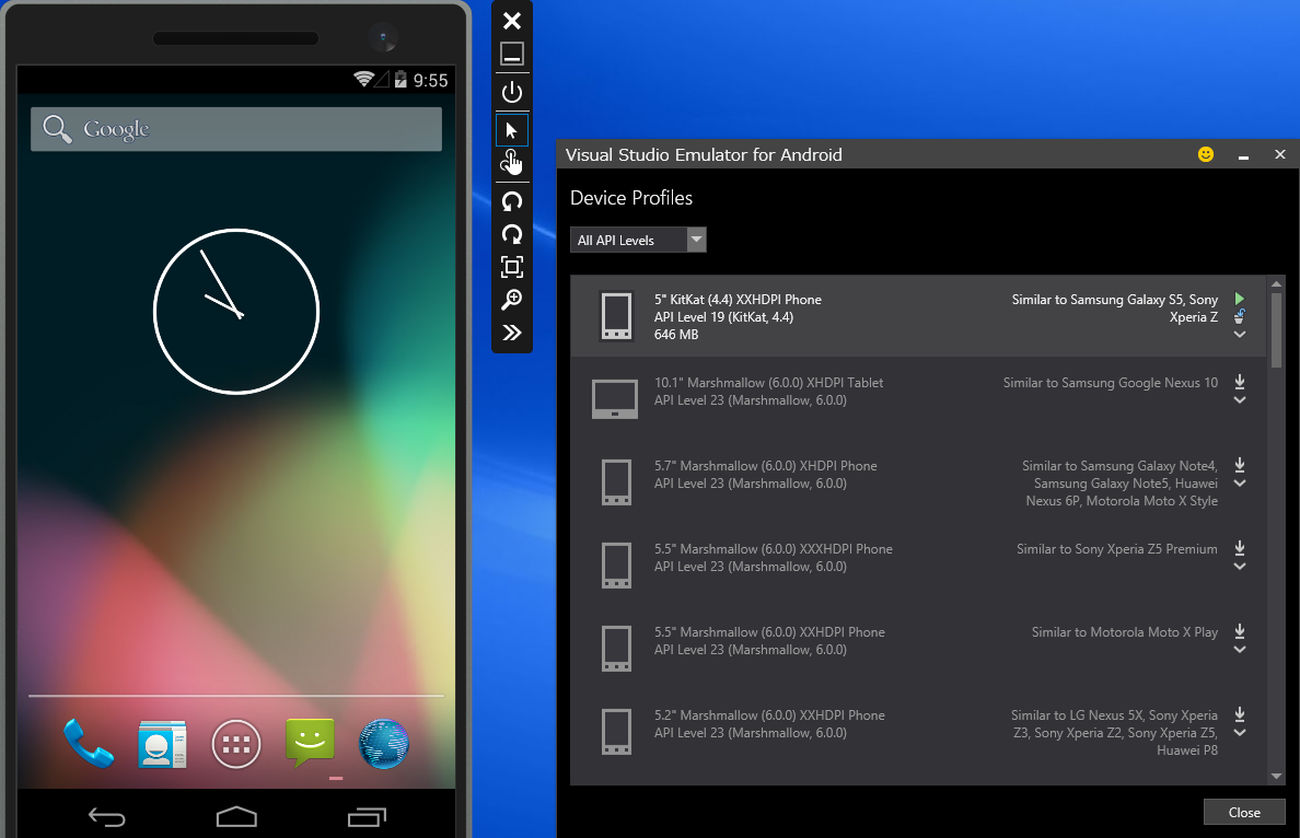 Visual Studio Emulator for Androidの使い方2点(apkインストールとプロキシ設定 ...